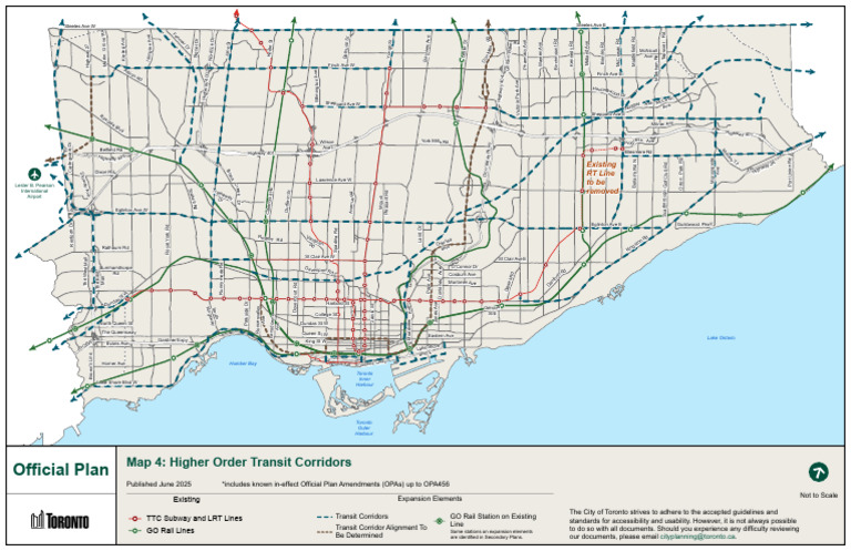 9070 CP Official Plan Map 04 - OP - HiOrder - Transit - AODA | PDF
