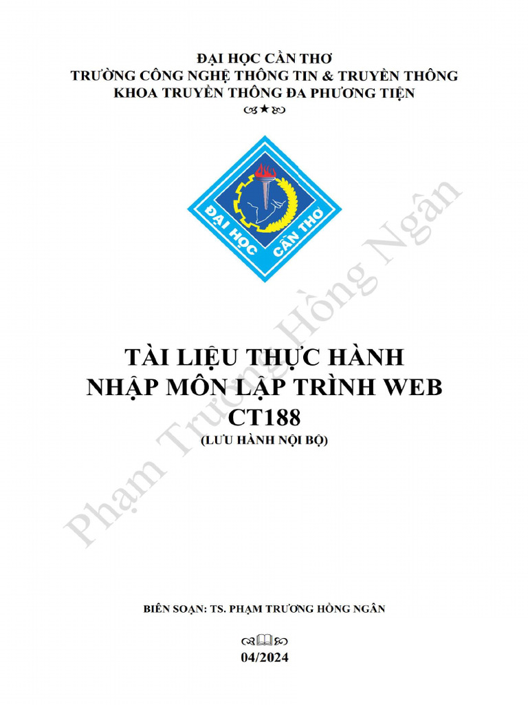 CT188 Tai Lieu Thuc Hanh New | PDF
