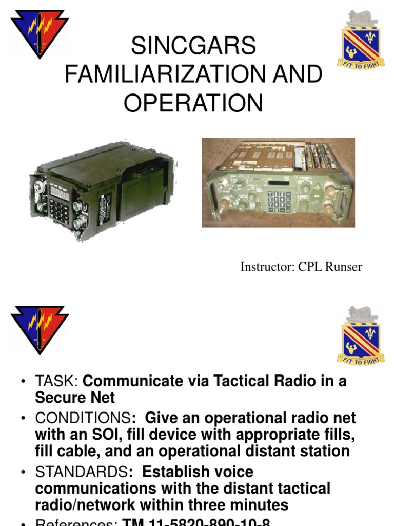 Sincgars Asip Ancd | PDF | Platoon | Radio