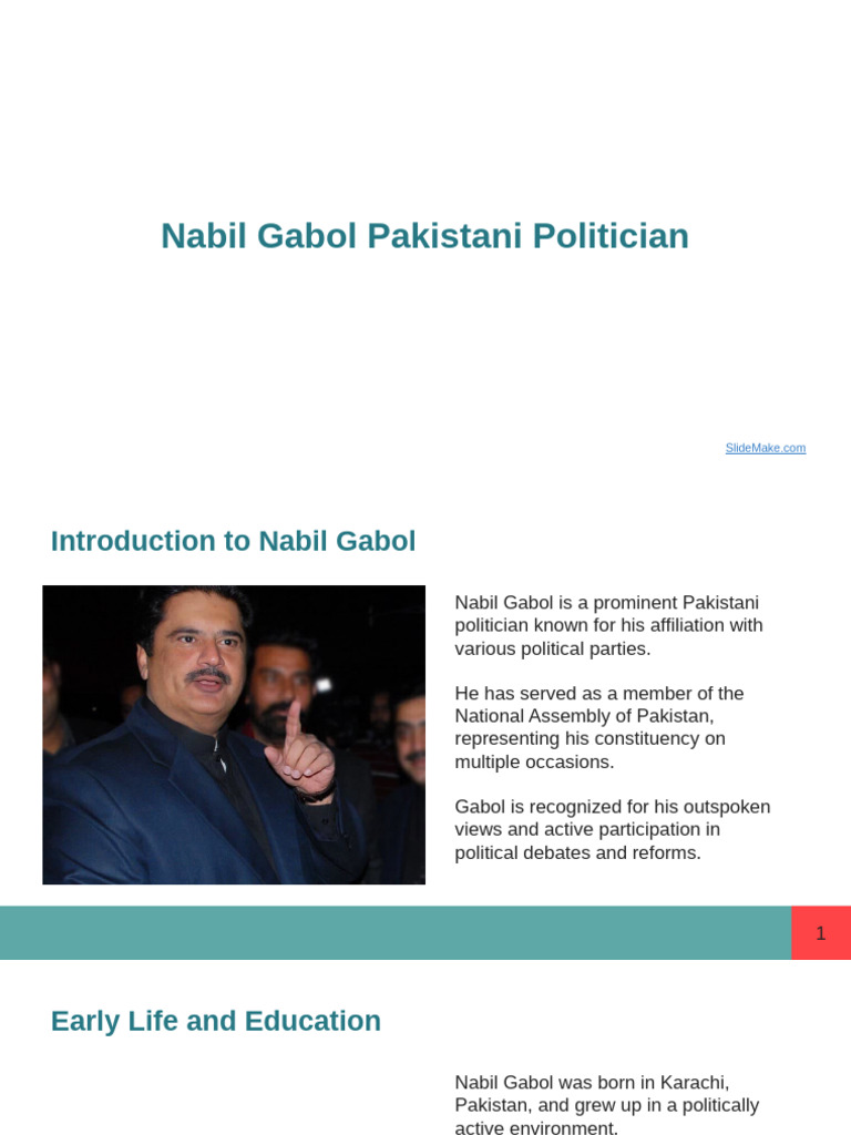 Nabil Gabol: Political Biography | PDF | Pakistan