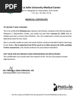 Medical Certificate Fit to Work Sample | PDF