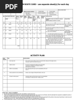 DofE Expedition Route Card Template | PDF