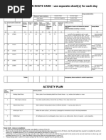 Route Card Template Completed | PDF
