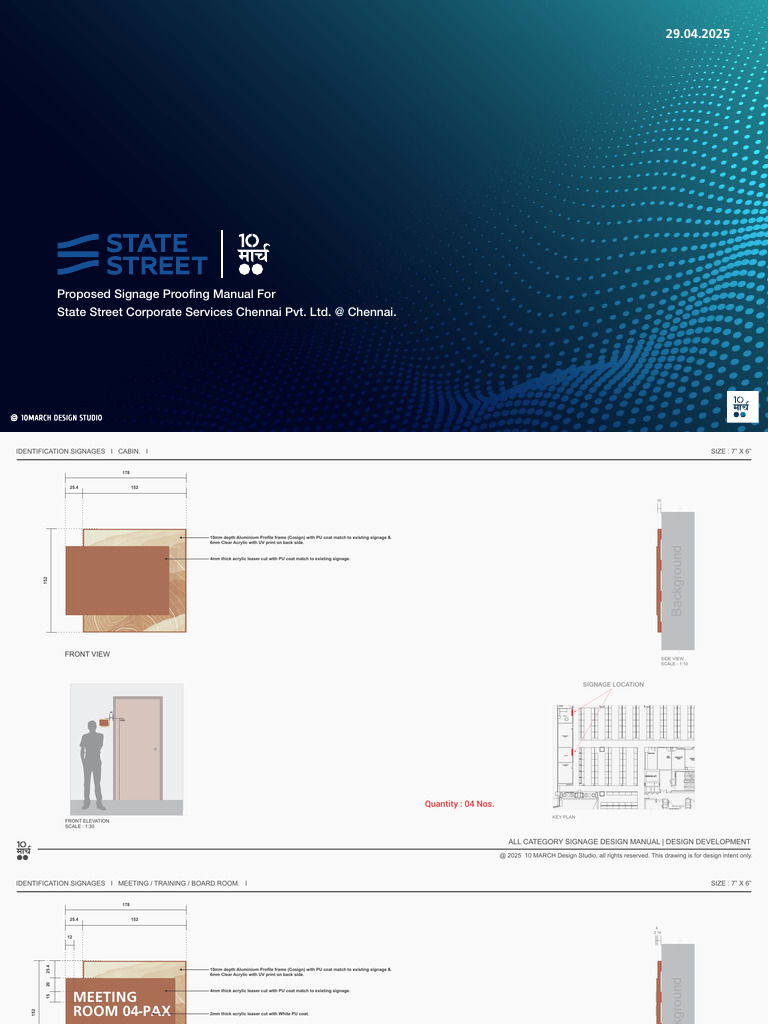 Statestreet Corporate Chennai 6th Floor Signage Manual-1 | PDF | Public ...