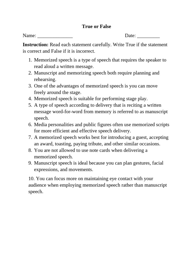 Understanding Manuscript Speech | PDF