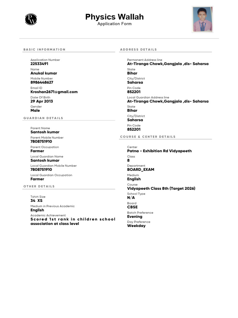 Registration Form13 - 03 - 2025 16 - 51 - 51 + | PDF | University And ...