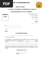 Barua Ya Utambulisho Nida | PDF