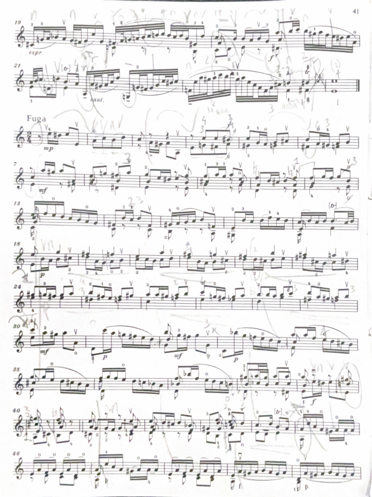 Bach Fuga Sonata 2 | PDF