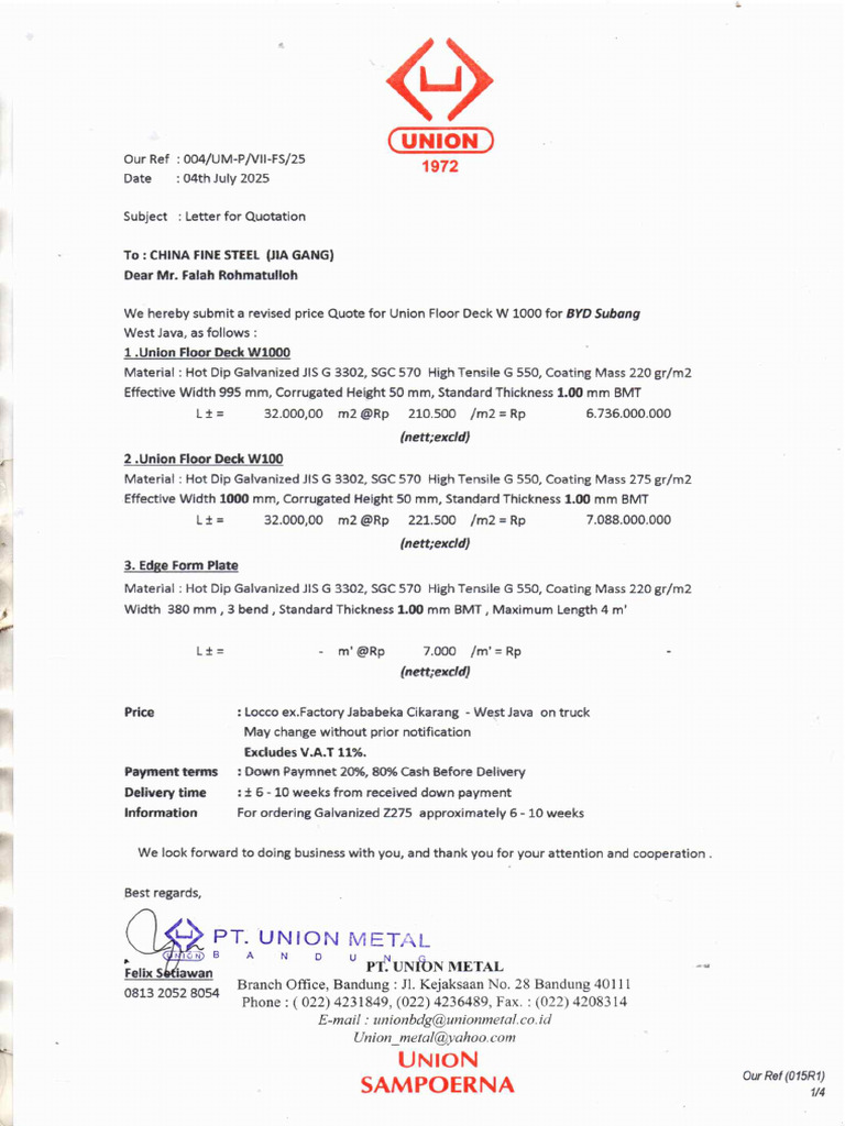 004-China Fine Steel | PDF