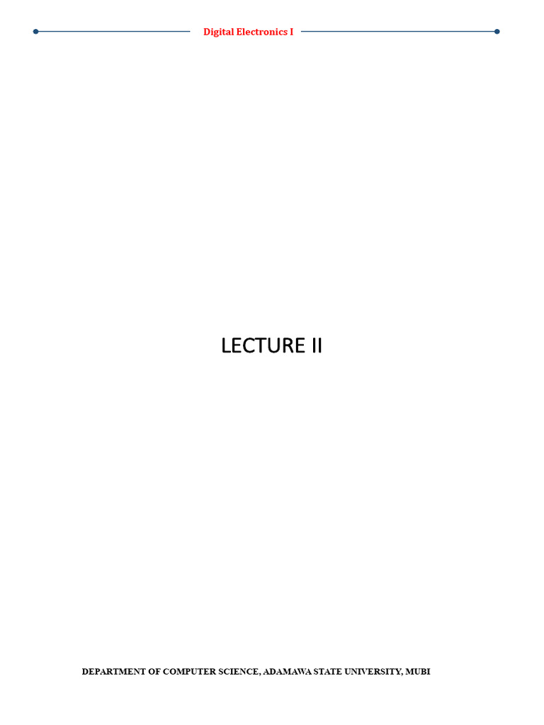 Introduction to Digital Electronics Concepts | PDF | Logic Gate ...