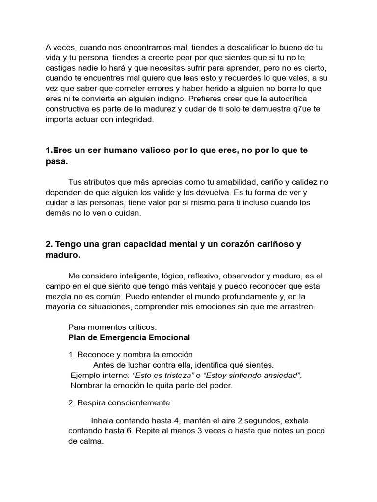 El Escudo de la Autoestima | PDF | Amor | Las emociones