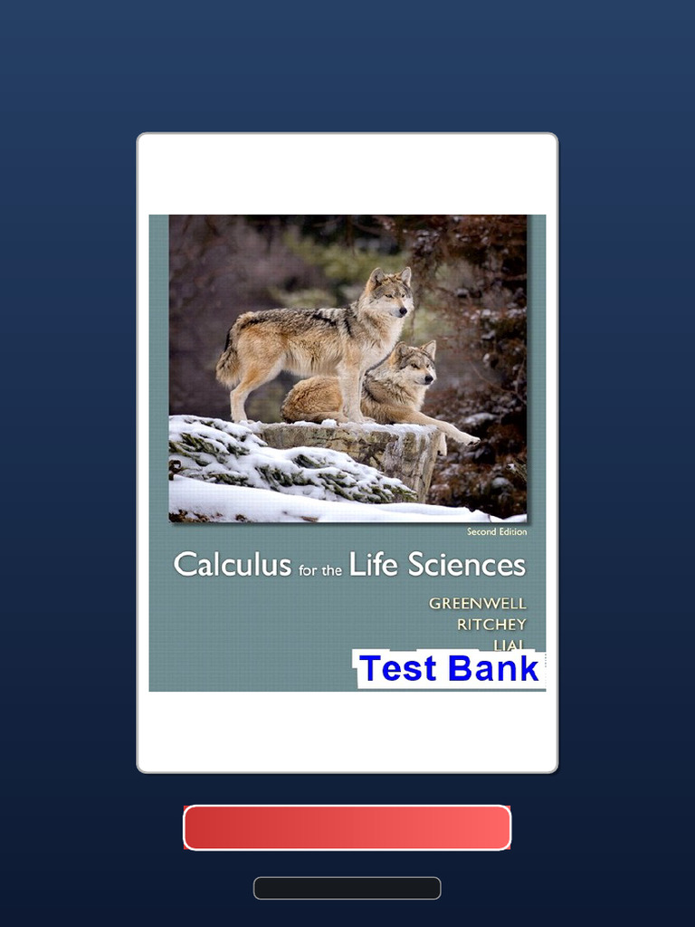Complete Bundle Calculus For The Life Sciences 2nd Edition Greenwell ...
