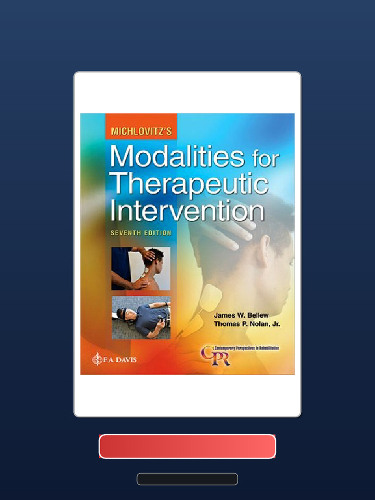 Complete Bundle Michlovitzs Modalities For Therapeutic Intervention 7th ...