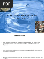 Analyse Microbiologique de l'Eau | PDF