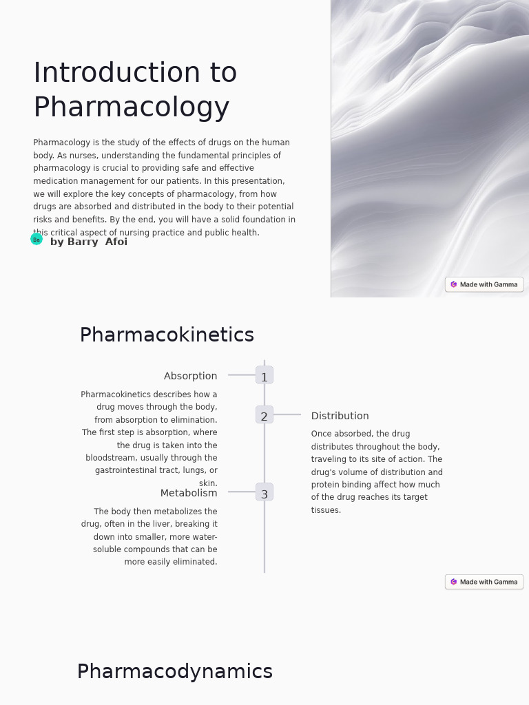 Introduction To Pharmacology | PDF | Pharmacology | Topical Medication
