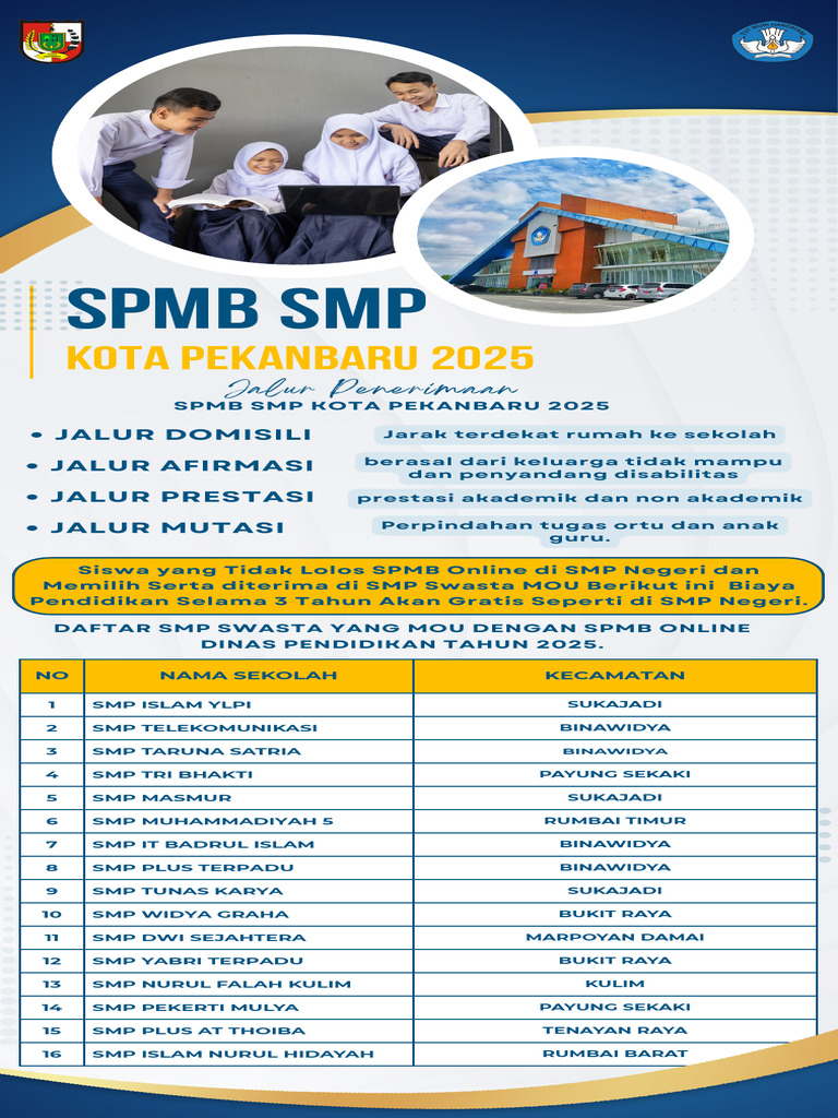 X Banner SPMB SD SMP 2025 | PDF