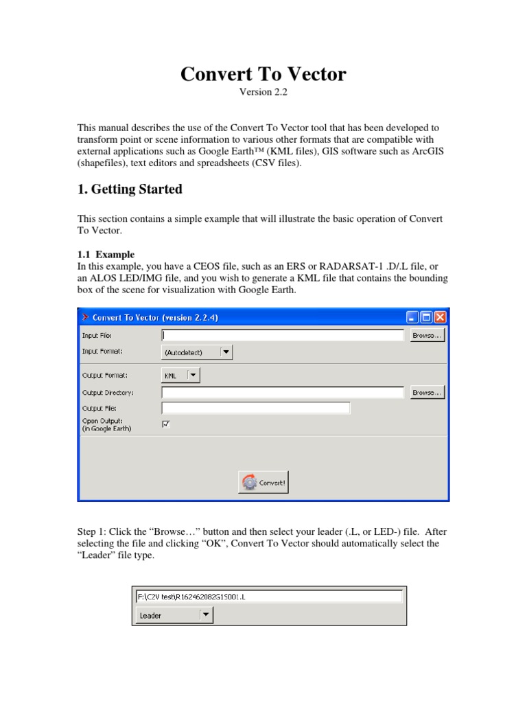 Convert To Vector | PDF