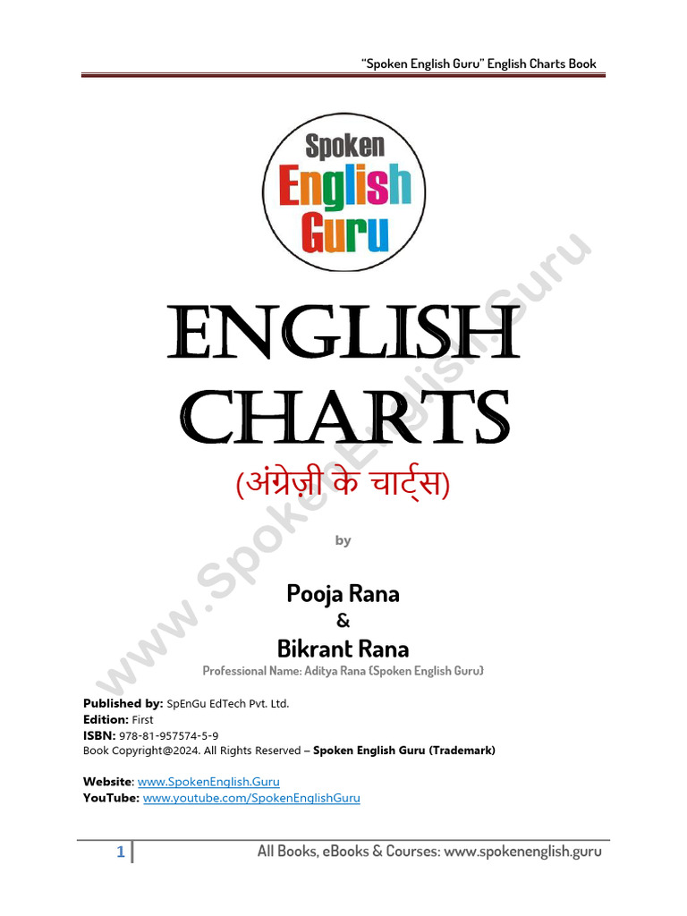 English Charts Ebook | PDF | English Language | Semantic Units