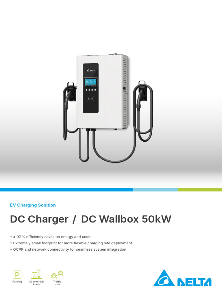 Delta DC Wallbox 50kW Overview | PDF | Electrical Engineering | Electricity
