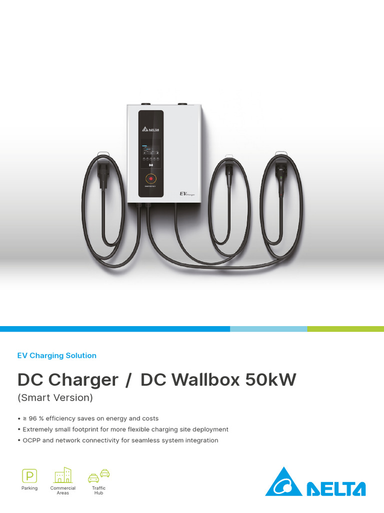 EVCS DC Wallbox 50kW Leaflet EU 20240510 | PDF | Electricity | Electrical Engineering