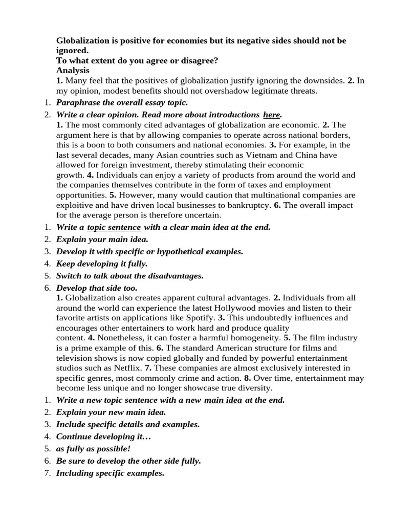 Globalization Is Positive For Economies But Its Negative Sides Should ...
