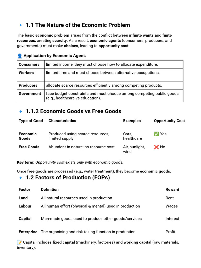 Understanding Economic Scarcity and Choices | PDF | Taxes | Economic ...