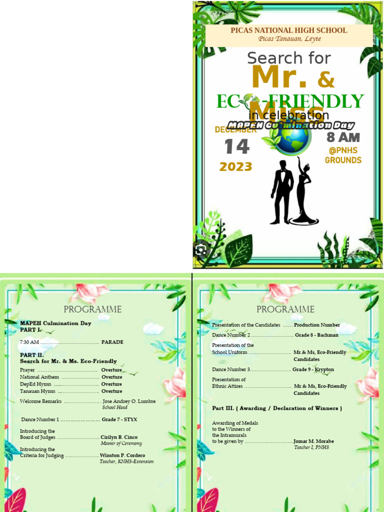 MAPEH Culmination Day Program 2023 | PDF