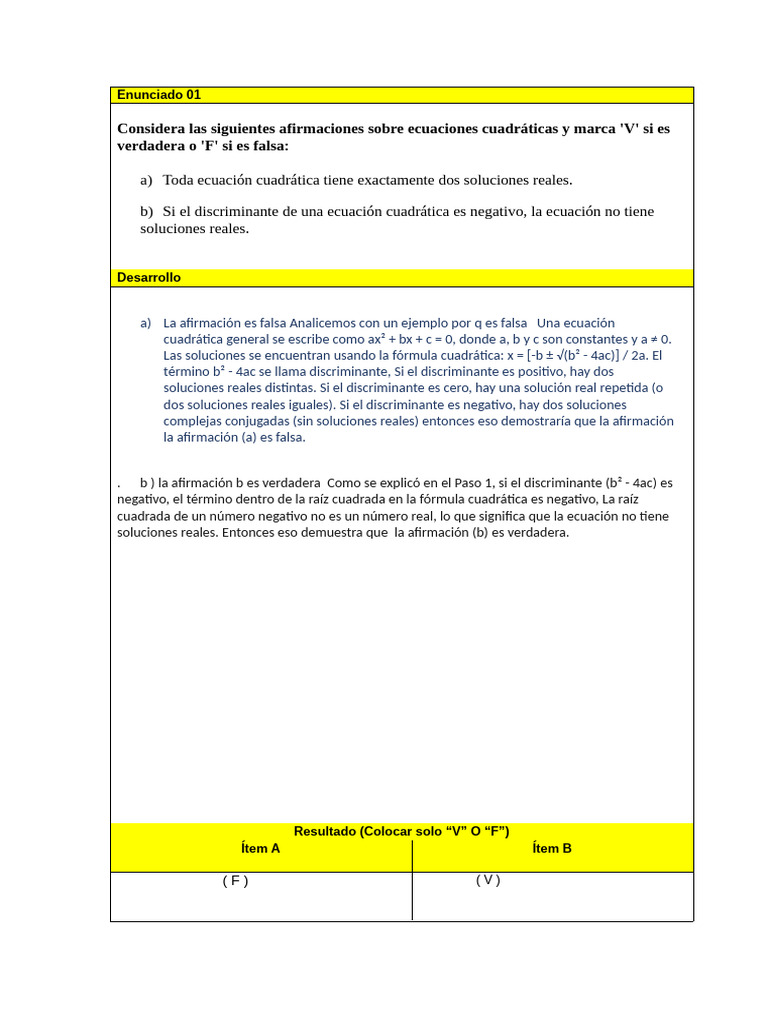T1 - Matematica | PDF | Ecuaciones | Ecuación cuadrática