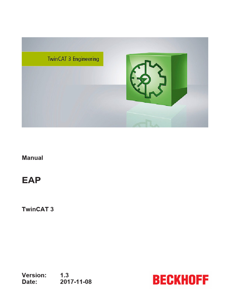 TwinCAT EAP Manual Overview | PDF | Multicast | Ip Address