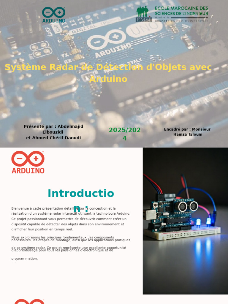 Système Radar Arduino de Détection | PDF | Radar | Électronique