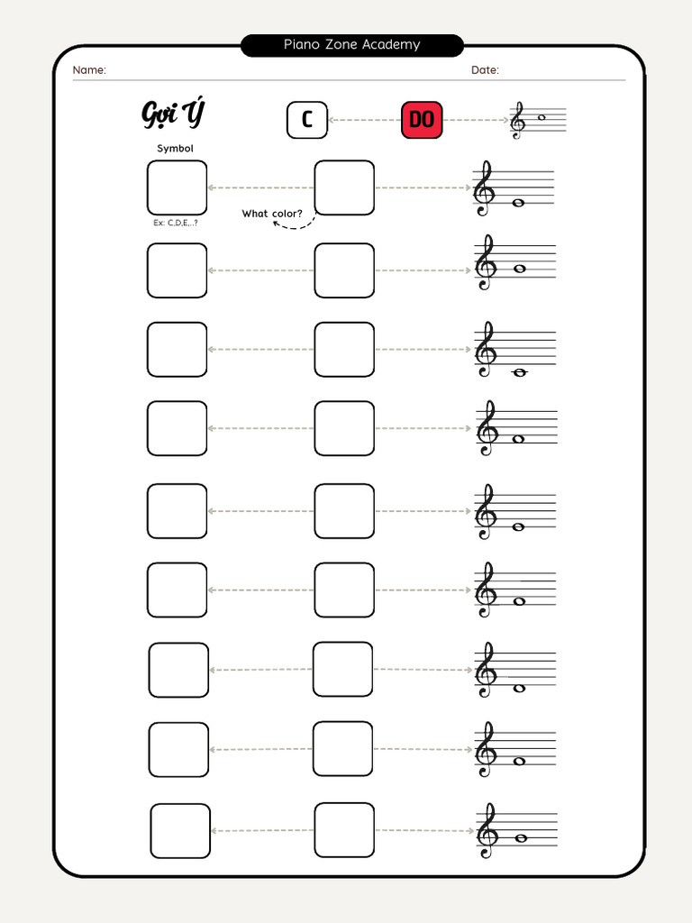 Piano Zone Academy: Color Notes Guide | PDF