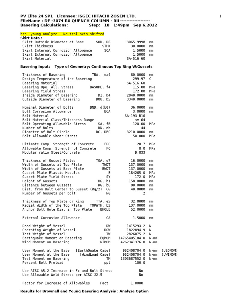 BRN - Young Analyze - Neutral Axis Shifted | PDF | Mechanical ...