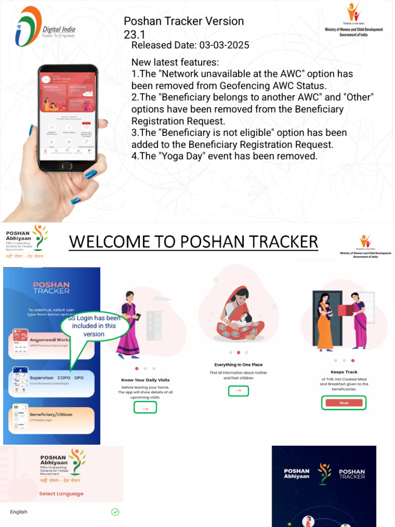 Poshan Tracker Version 23.1 Overview | PDF | Pregnancy