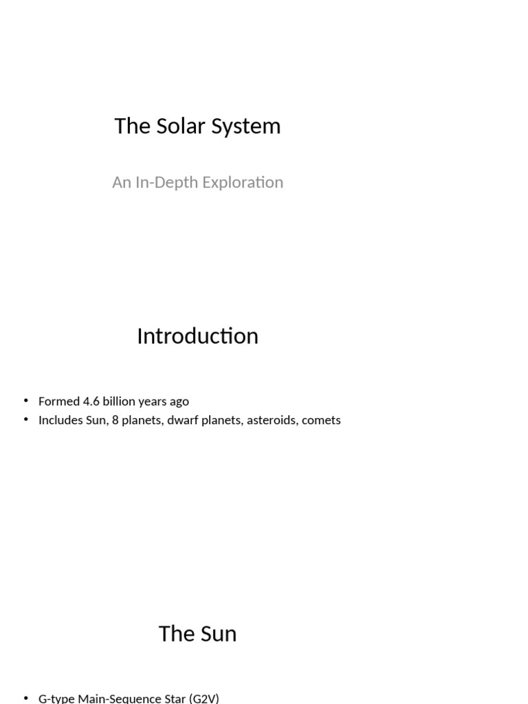 Exploring the Solar System: A Guide | PDF
