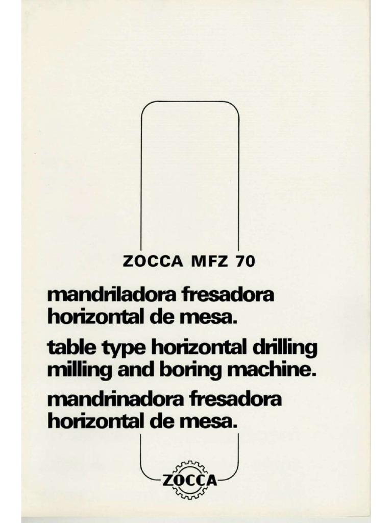 Manual Zocca MZ | PDF