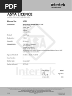 ASTA Type Test Certification Overview | PDF | Quality Assurance ...