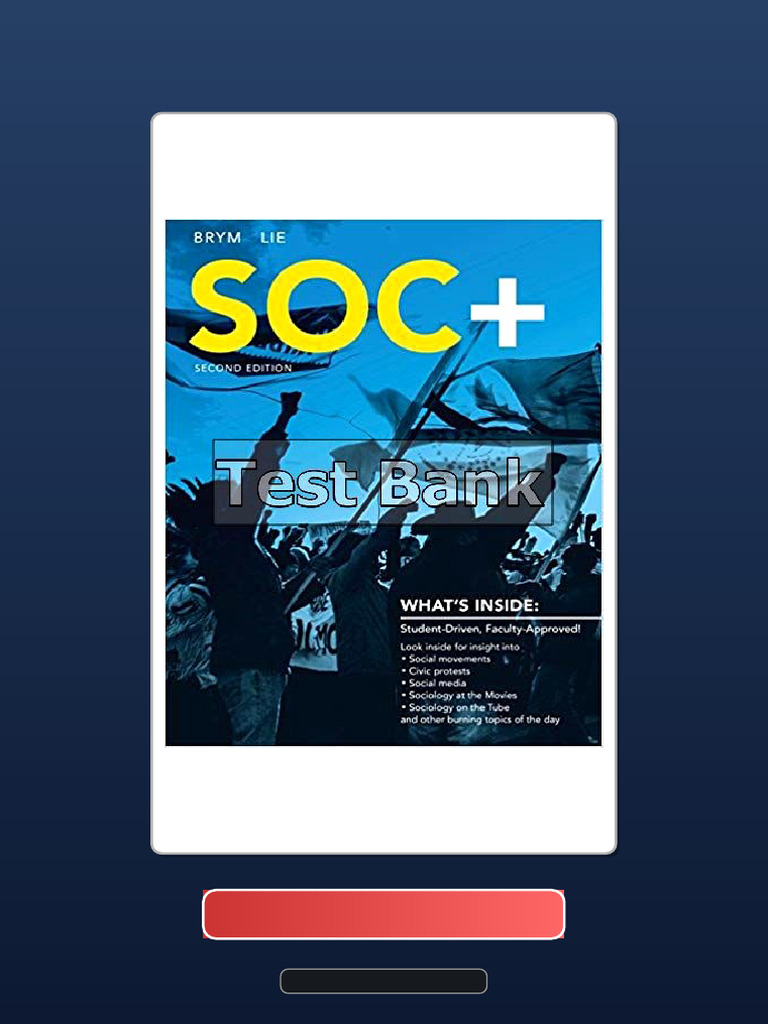 SOC 2nd Edition Brym Digital Access | PDF | Multiple Choice | Textbook