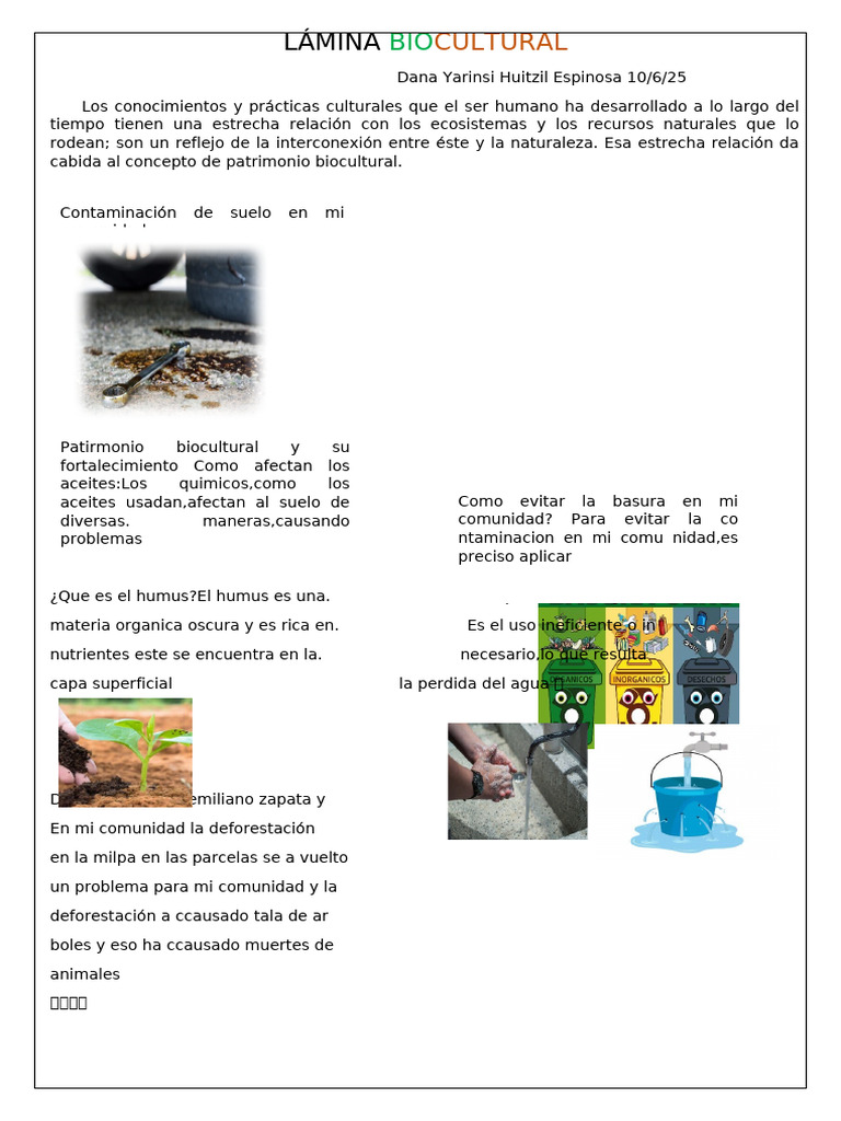 Lámina Biocultural | PDF