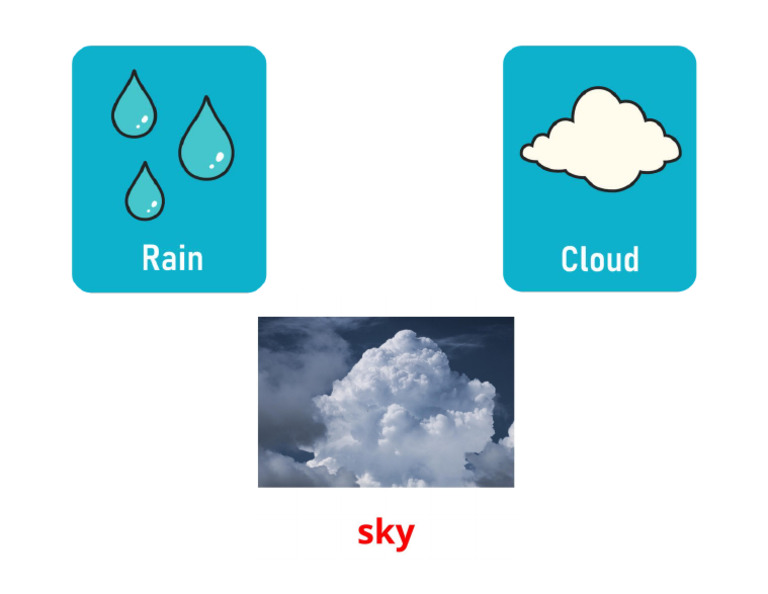 Rain Cloud Sky Vocab | PDF