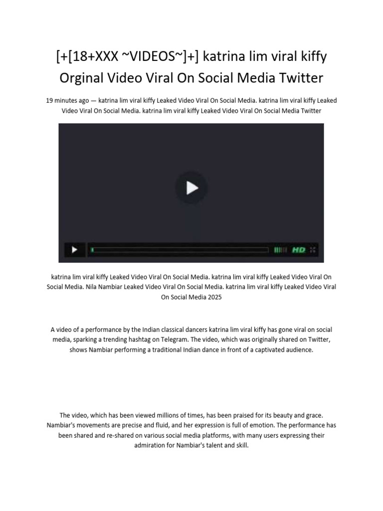 Katrinalimviralkiffy Orginal Viral Video Gpea0923 | PDF
