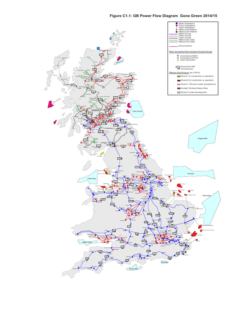 37785-ETYS 2014 Appendix C - Power Flow Diagram | PDF | Electric Power ...