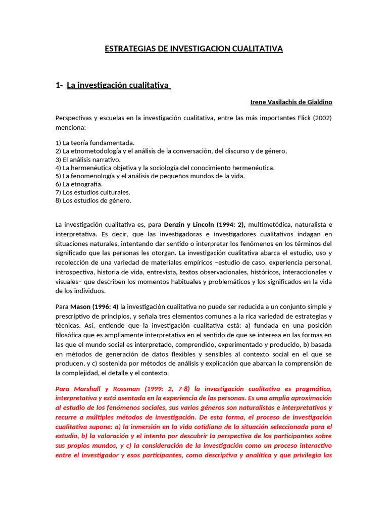 Resu Vasilachiss | PDF | Investigación cualitativa | Teoría