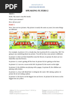 Flyers Speaking Entrance Test (For Students) | PDF | Student Assessment ...