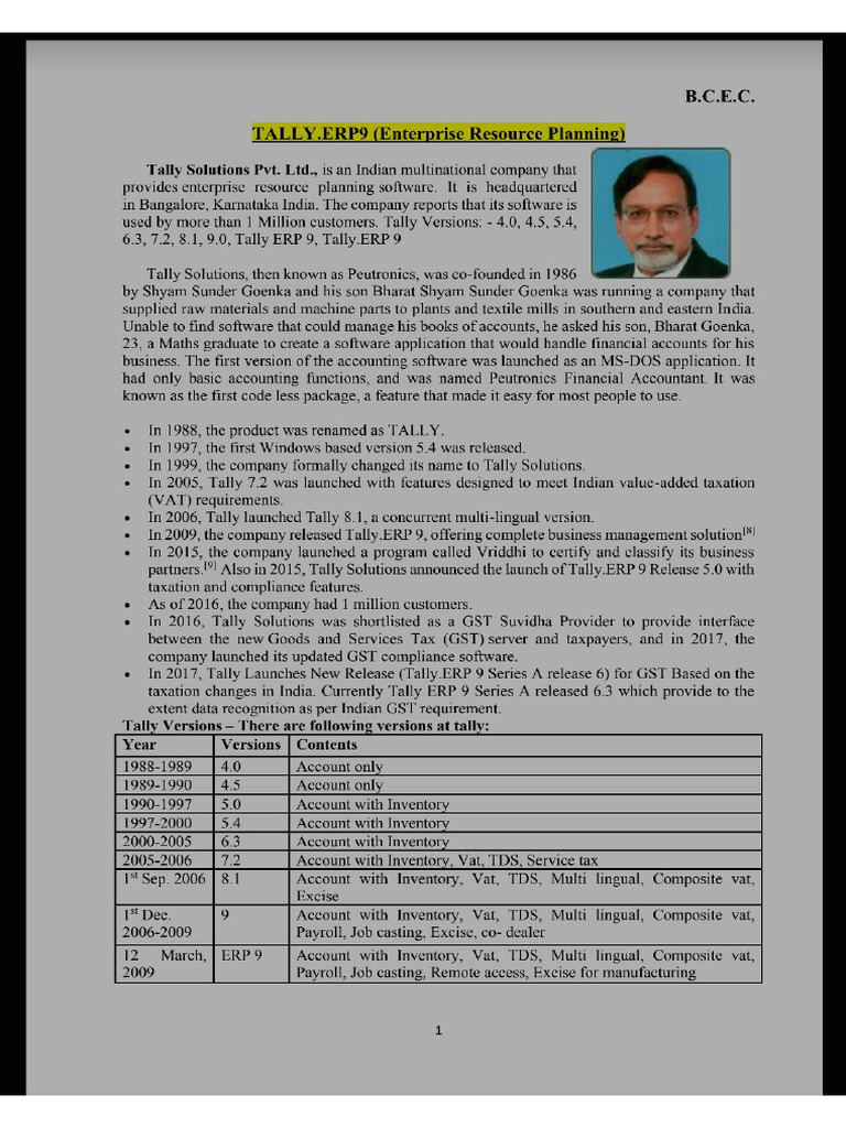 Tally Theory Notes | PDF