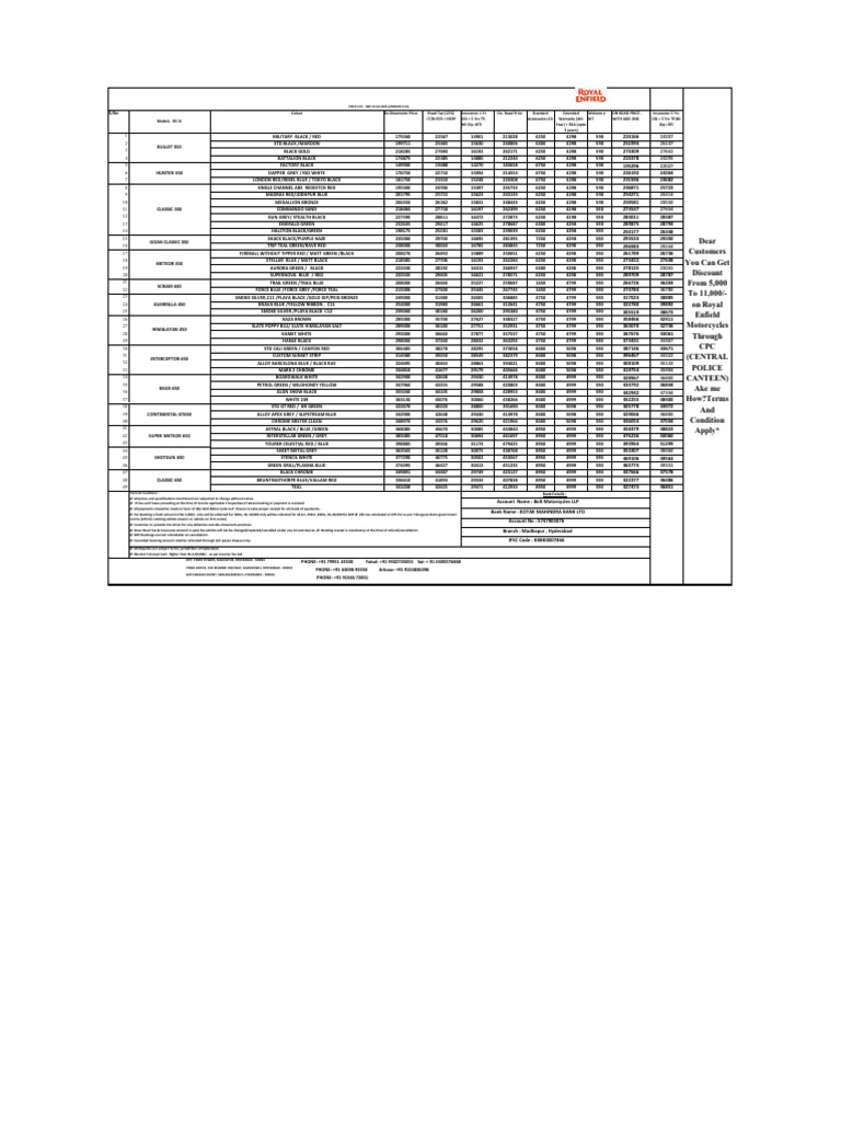New Price List 09-05-2025 Final | PDF | Payments | Receipt