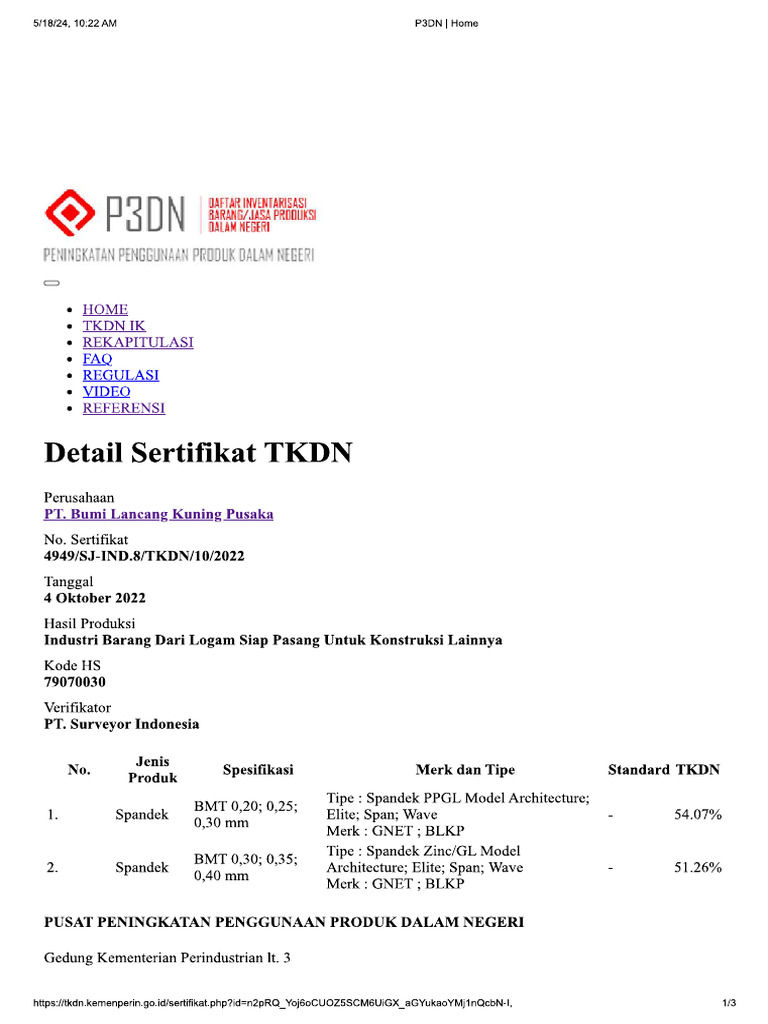 P3DN - Home Spandek Sakura Roff | PDF
