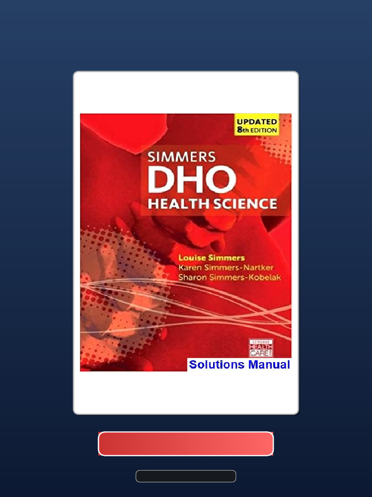 DHO Health Science Updated 8th Edition Simmers Digital Access | PDF ...