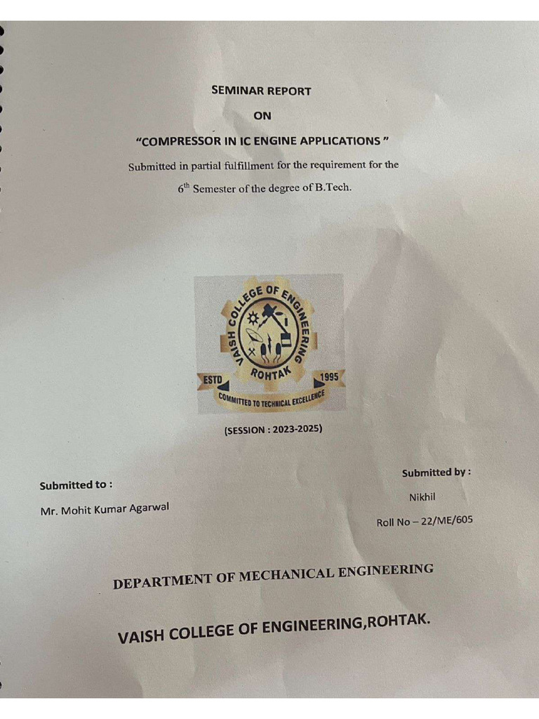 Nikhil | PDF | Turbine | Applied And Interdisciplinary Physics