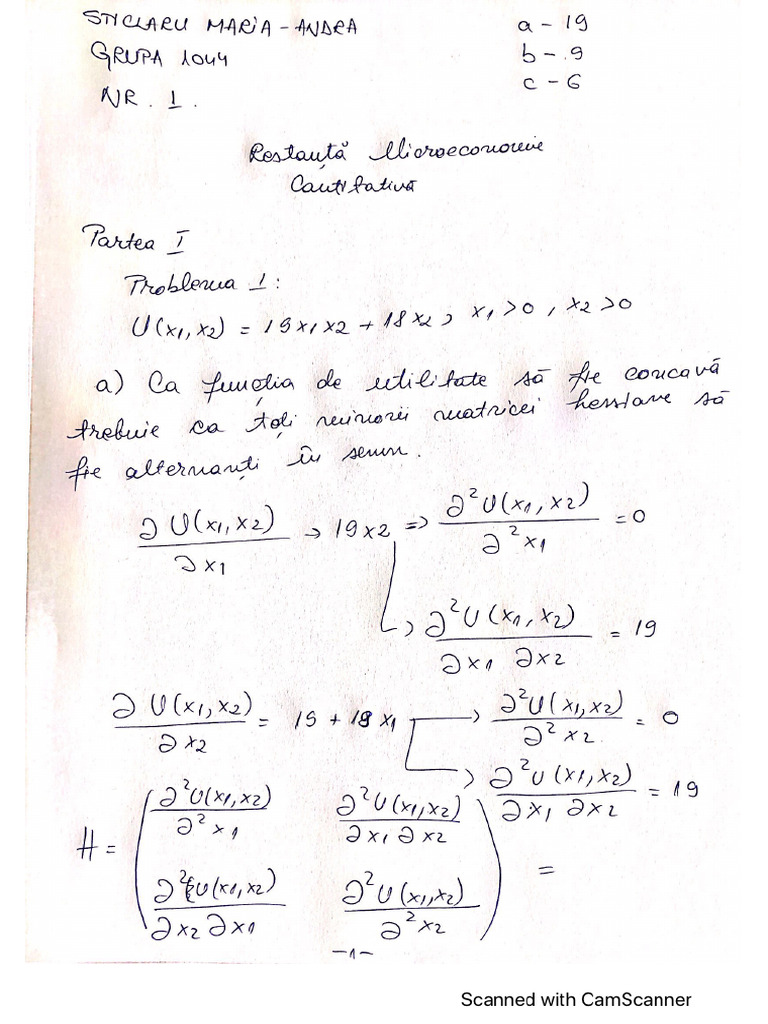 Microeconomie Cantitativa Partea 1 | PDF