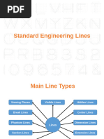 Engineering Drawing Line Types | PDF | Technical Drawing | Geometry